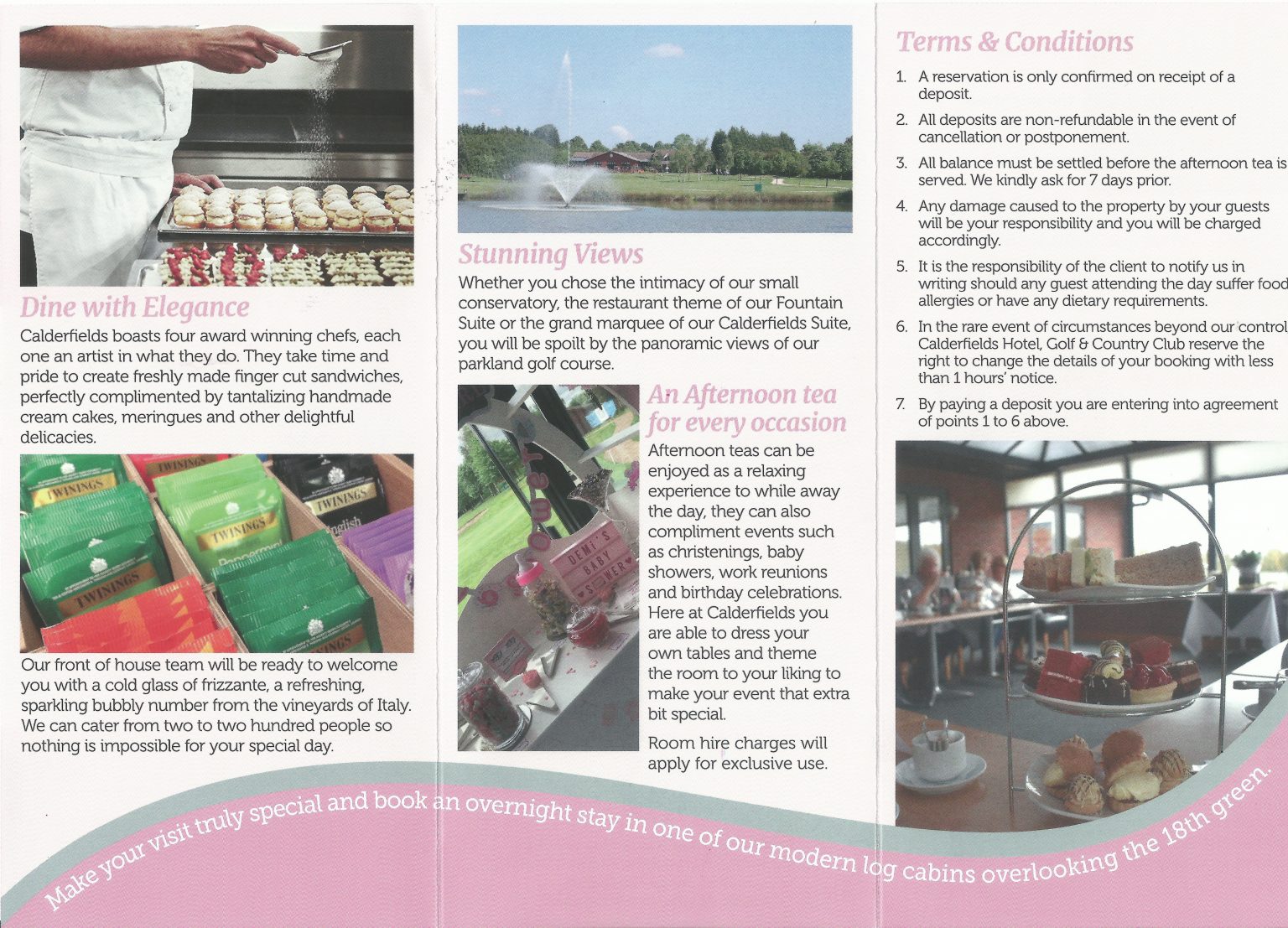 Afternoon Teas | Calderfields Hotel Golf & Country Club